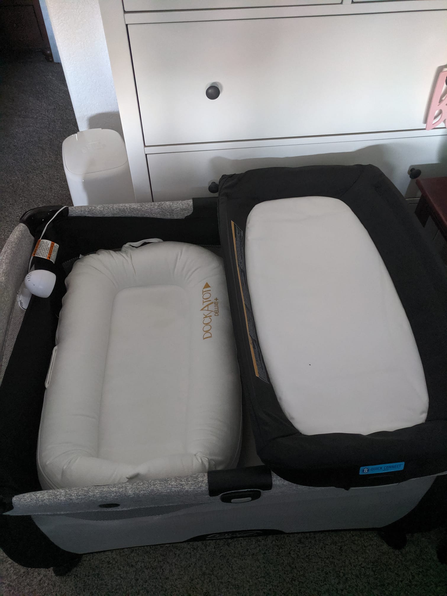 setting up a baby station | Blissful Birthing